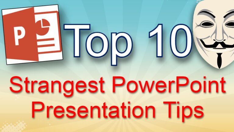 Top 10 Strangest PowerPoint Presentation Tips - HBN Infotech