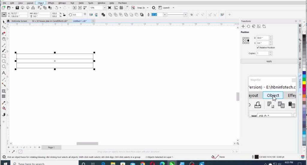 How to Draw a 50 x 30 Floor Plan in CorelDRAW - Exact Size