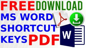 MS Word Shortcut Keys PDF - HBN Infotech