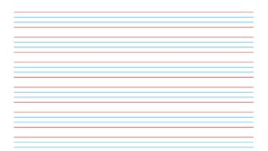 Four Lined Paper Word and PDF Format Free Download - Four Line Sheet