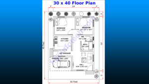 30 by 40 House Plan - 30 40 Site House Plan FREE Download