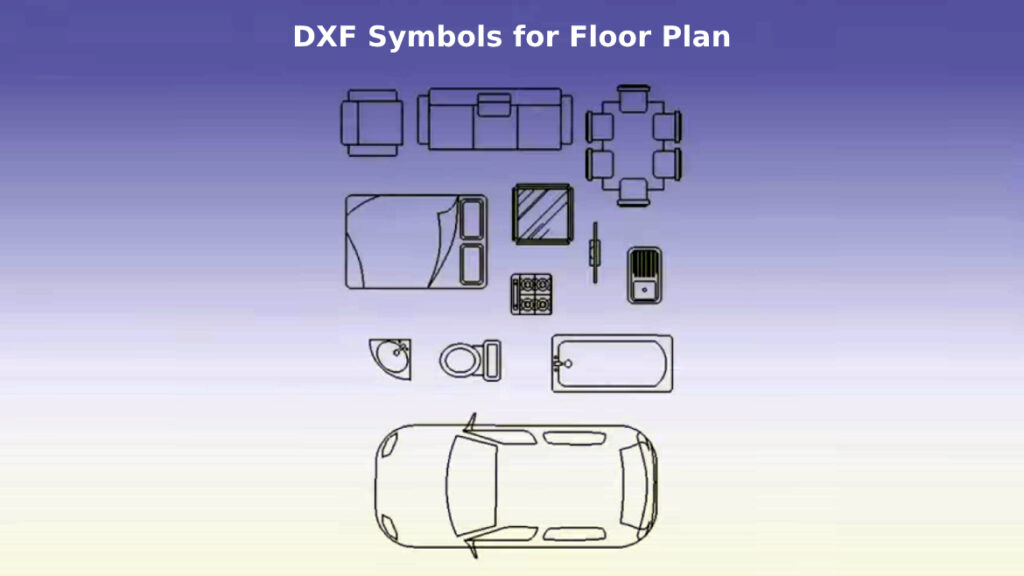 DXF Symbols for Floor Plan - FREE Download